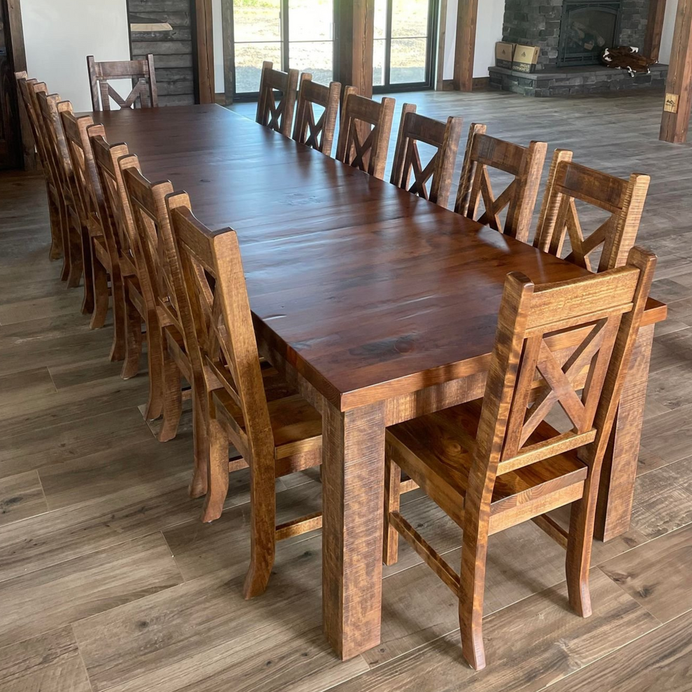 Country Rustic Top Monster Table 42x96-144 – Old Hippy Fine Home ...